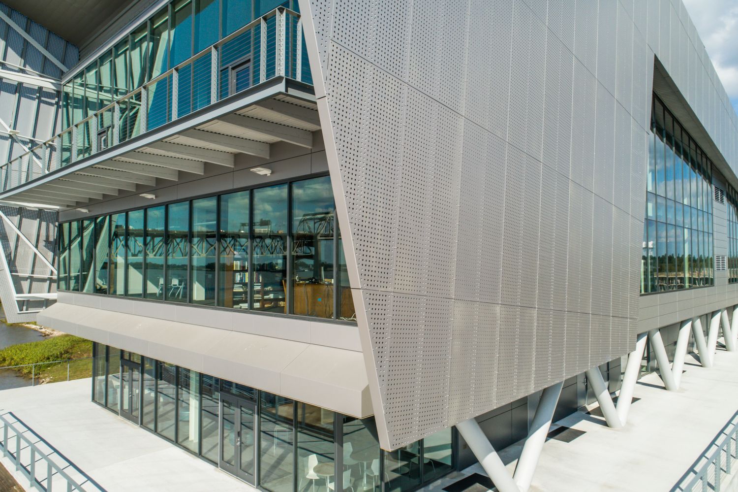 Perforated Metal Cladding | Water Inst. of the Gulf Building