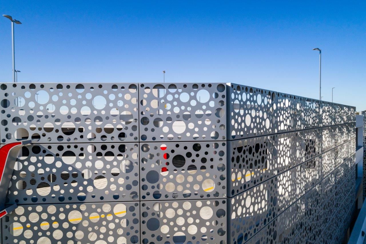 perforated aluminium cladding