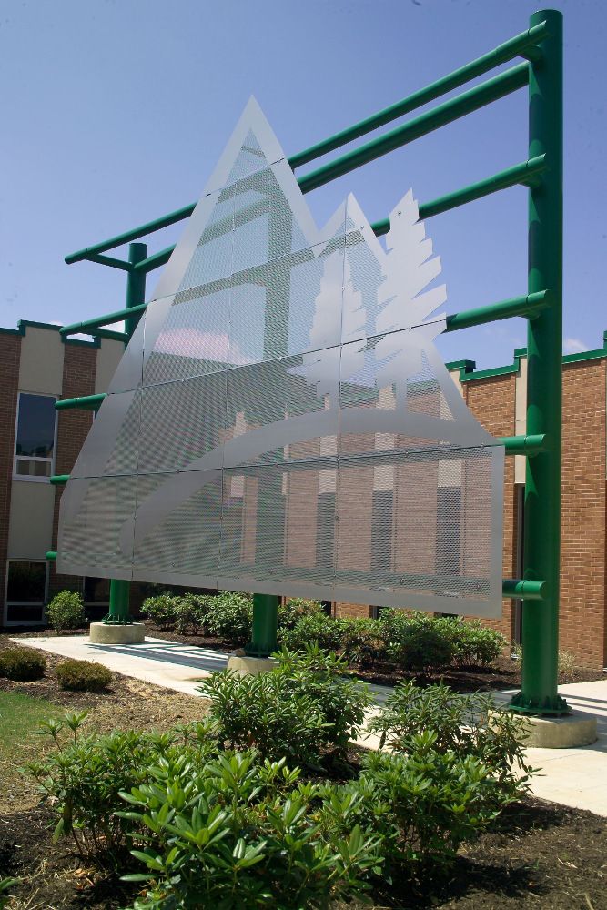 Perforated Metal & Laser Cut Sign | Penn Comm. College